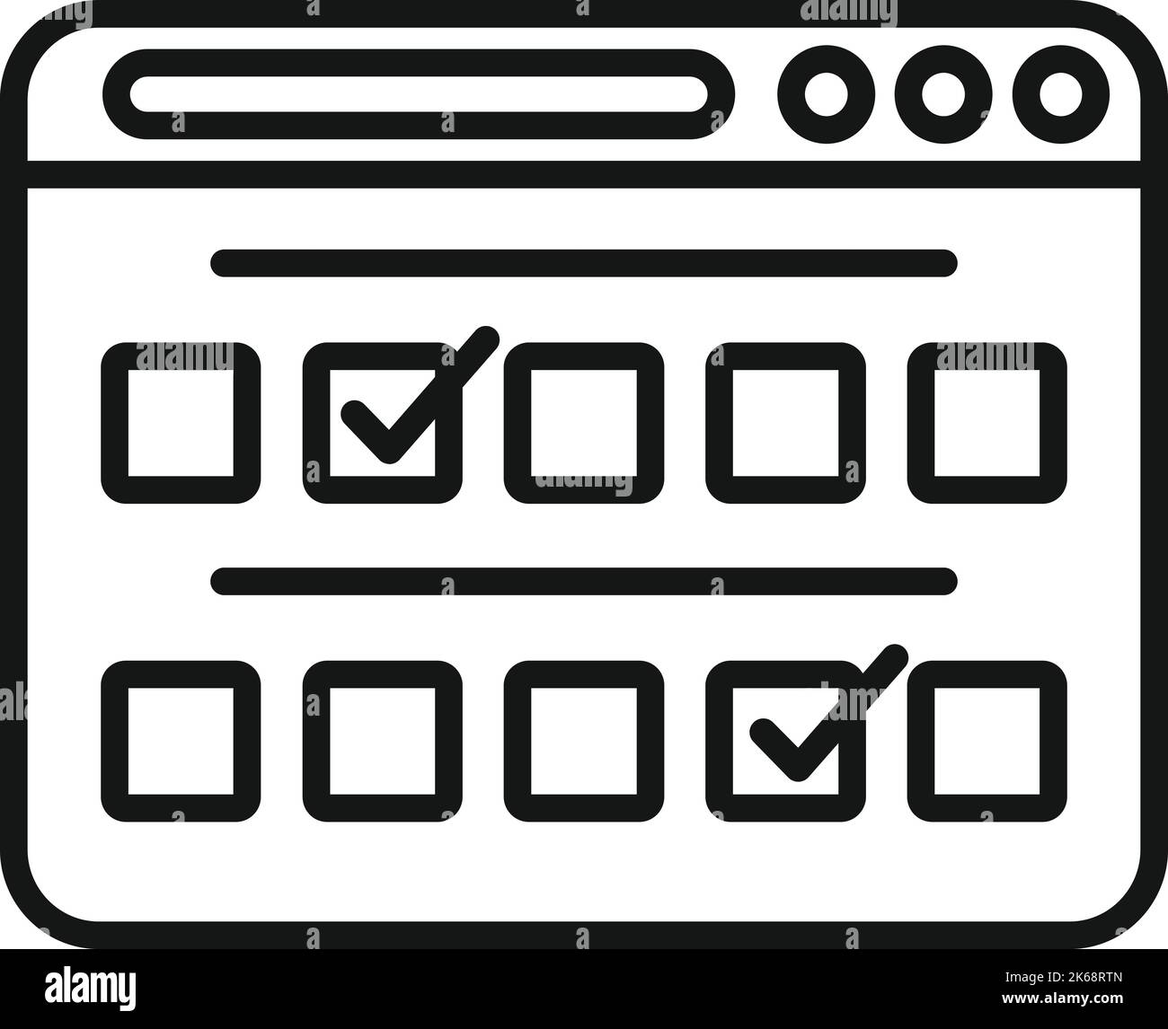 Web mark test icon flat vector. School exam. Answer check Stock Vector ...