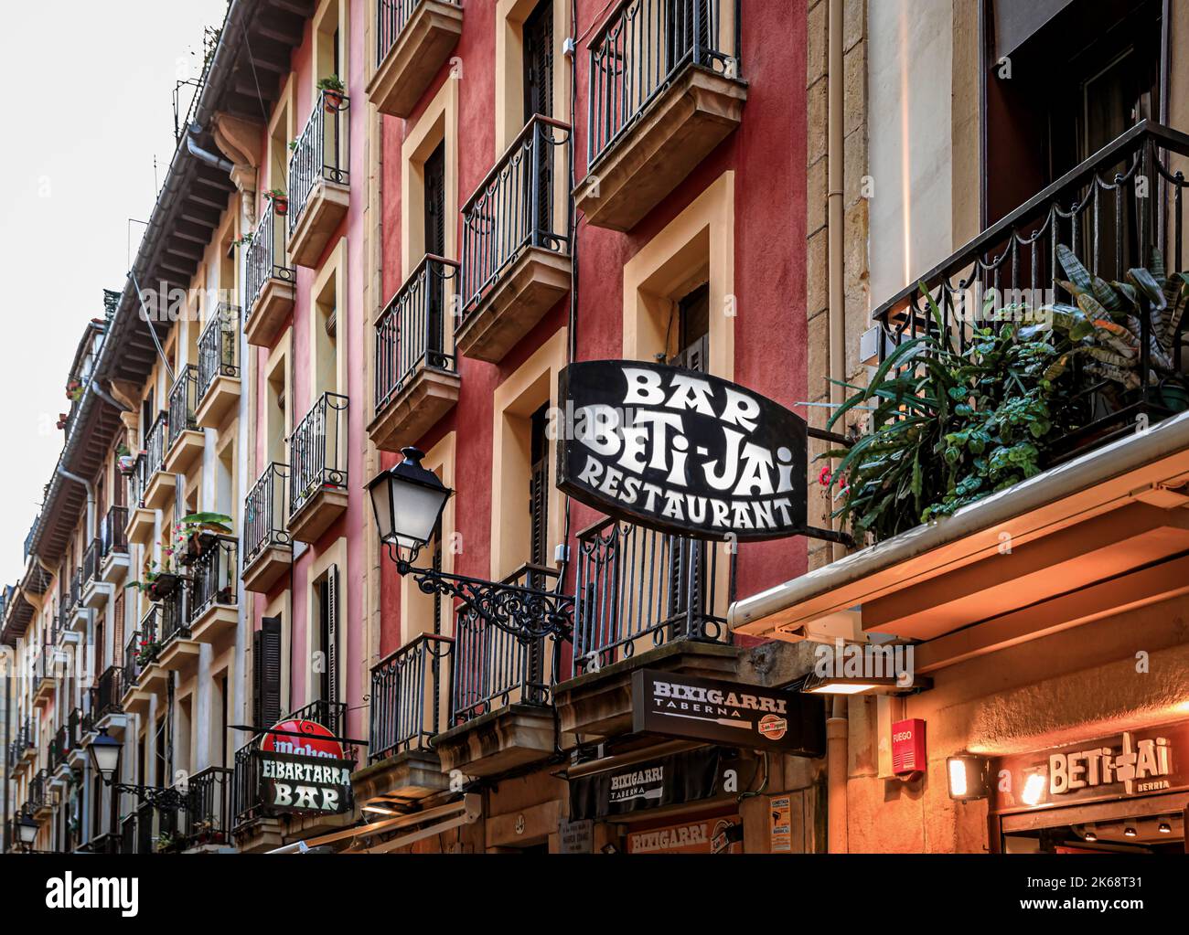 San sebastian pintxos bars old town hi-res stock photography and images ...