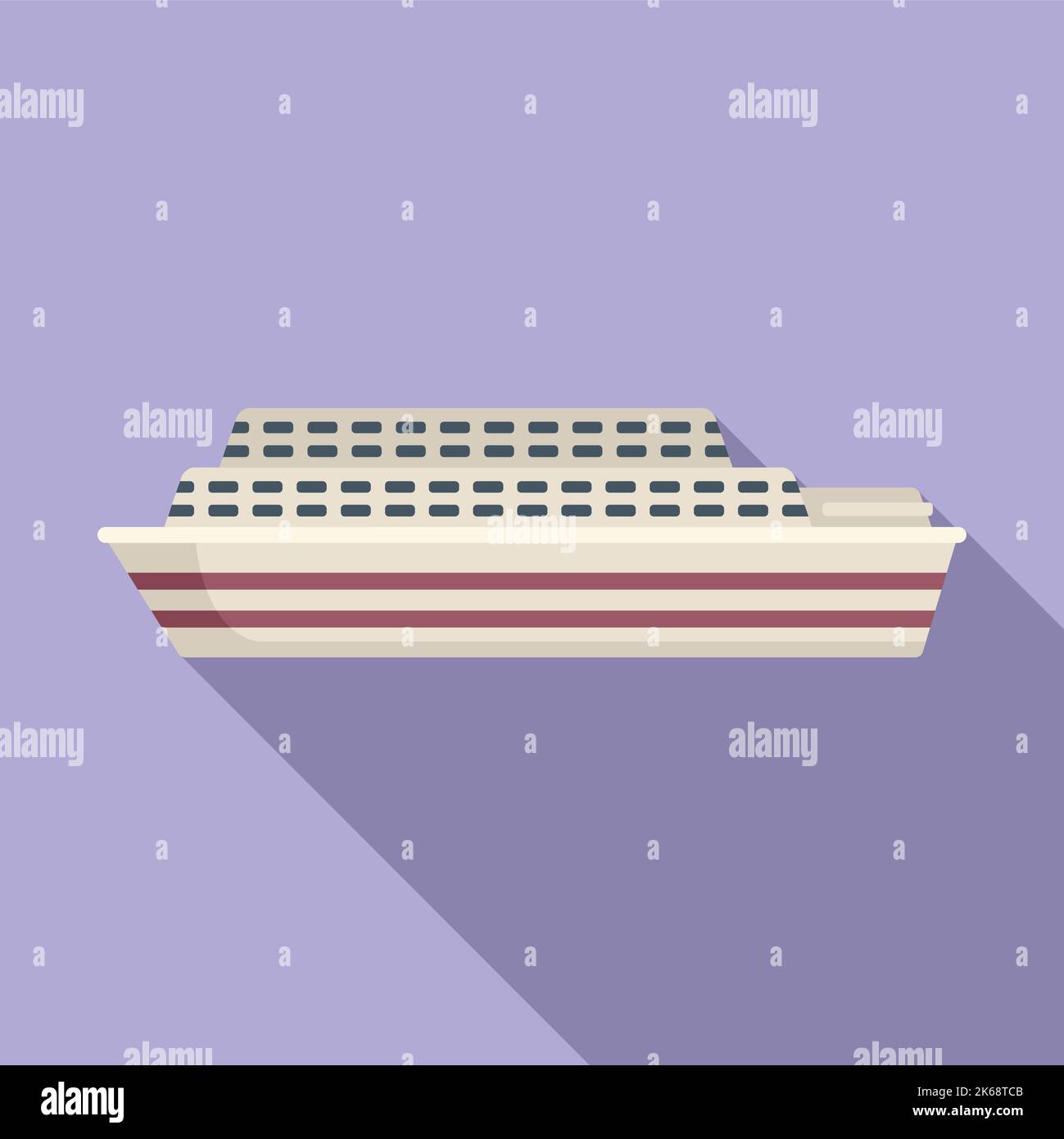 Fast ferryboat icon flat vector. River ship. Water sea Stock Vector ...