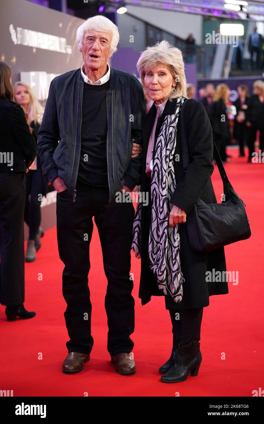 Roger Deakins and Isabella James attending the European premiere of ...