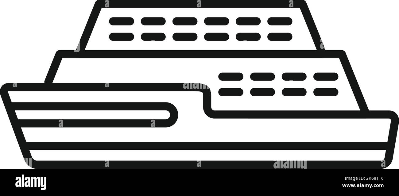 Ferry icon outline vector. Ship river. Water boat Stock Vector Image ...