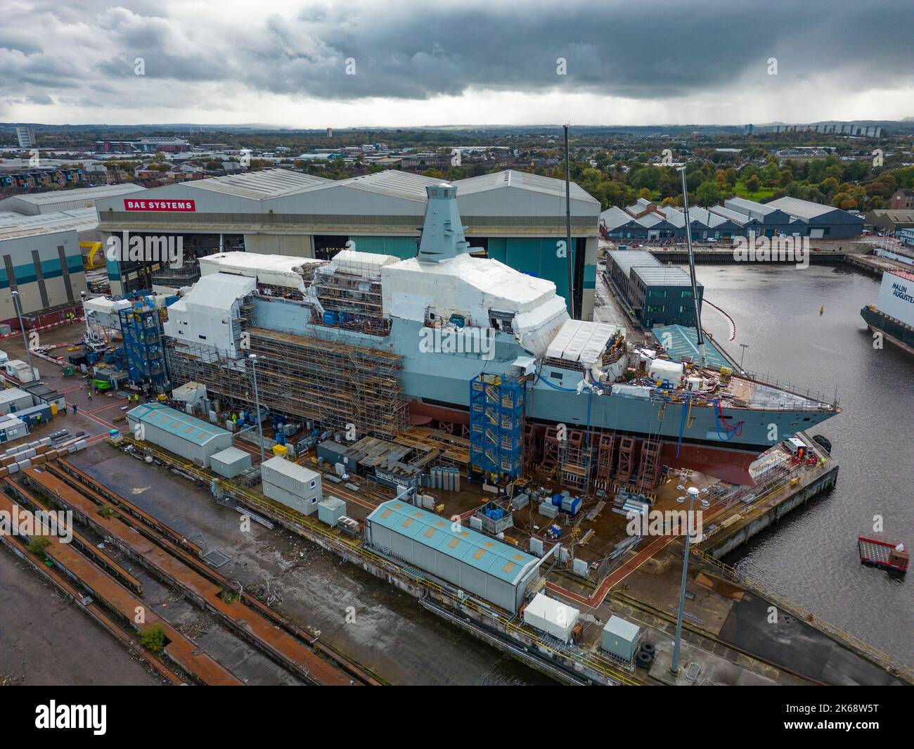 Glasgow, Scotland, UK. 12th October 2022. View of HMS Glasgow the first ...