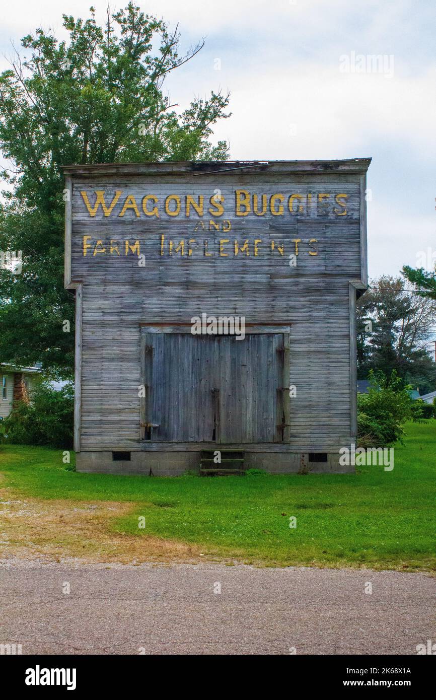 Old wooden wagons entrance hi-res stock photography and images - Alamy