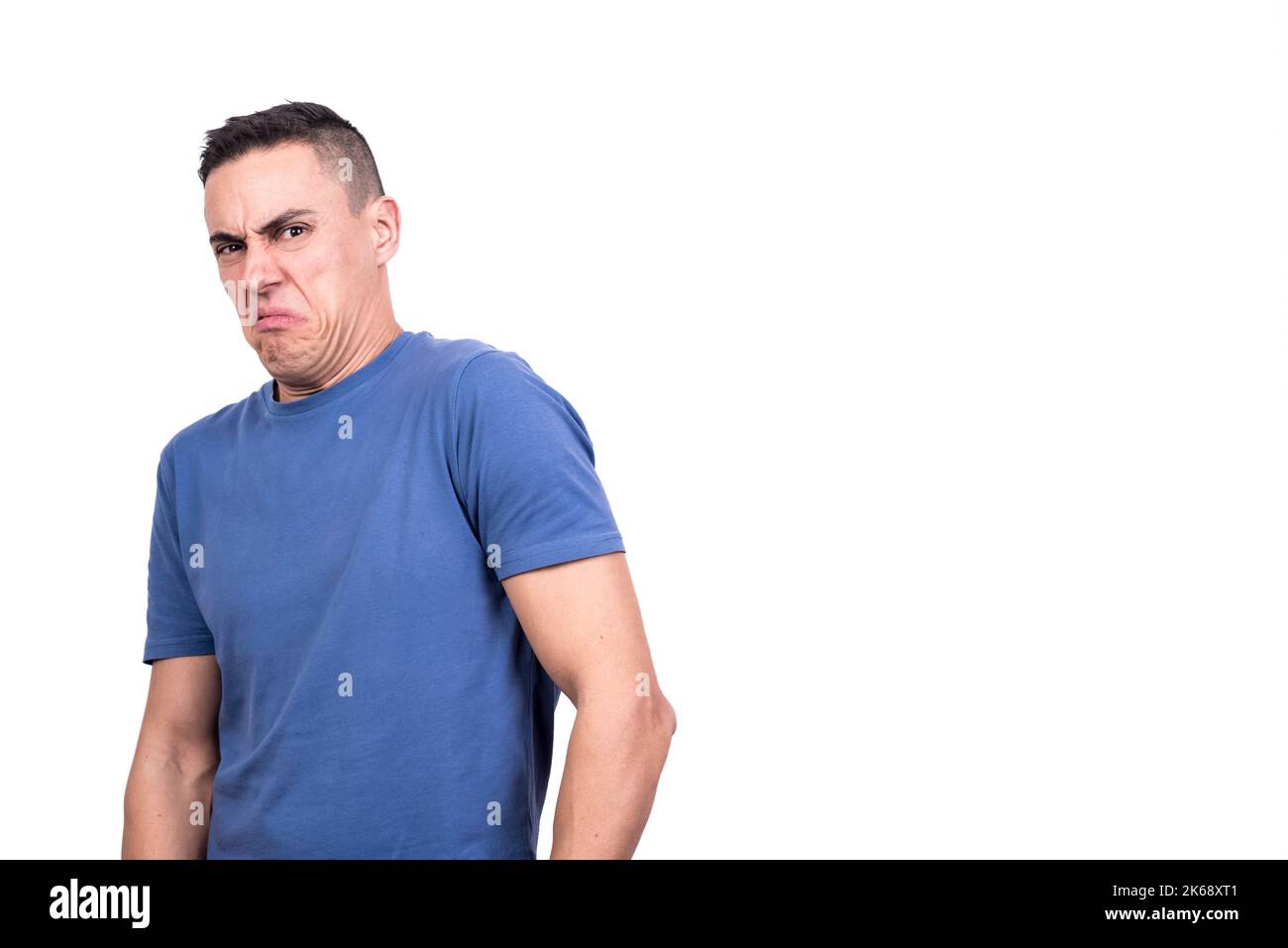 Grimace facial expression Cut Out Stock Images & Pictures - Alamy