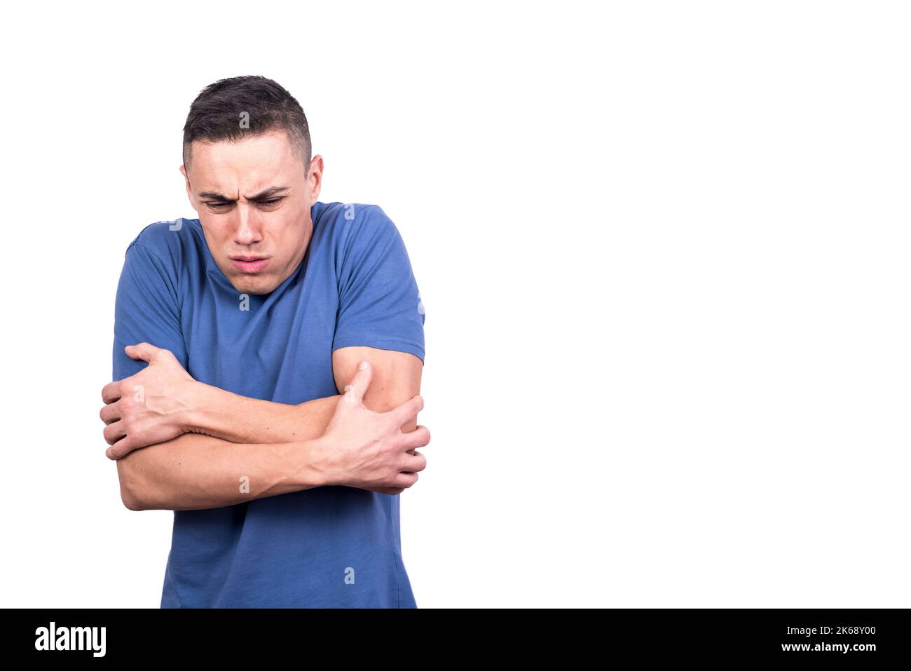 Breathing problem man Cut Out Stock Images & Pictures - Alamy