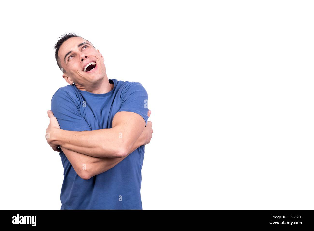 Happy man feeling proud Cut Out Stock Images & Pictures - Alamy