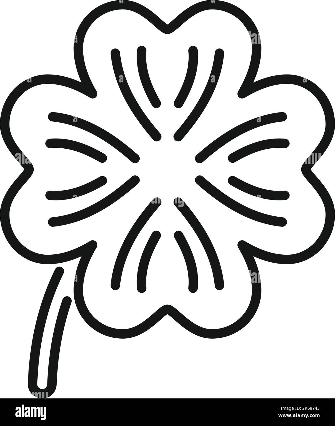 Clover leaf icon outline vector. St patrick. Irish luck Stock Vector ...