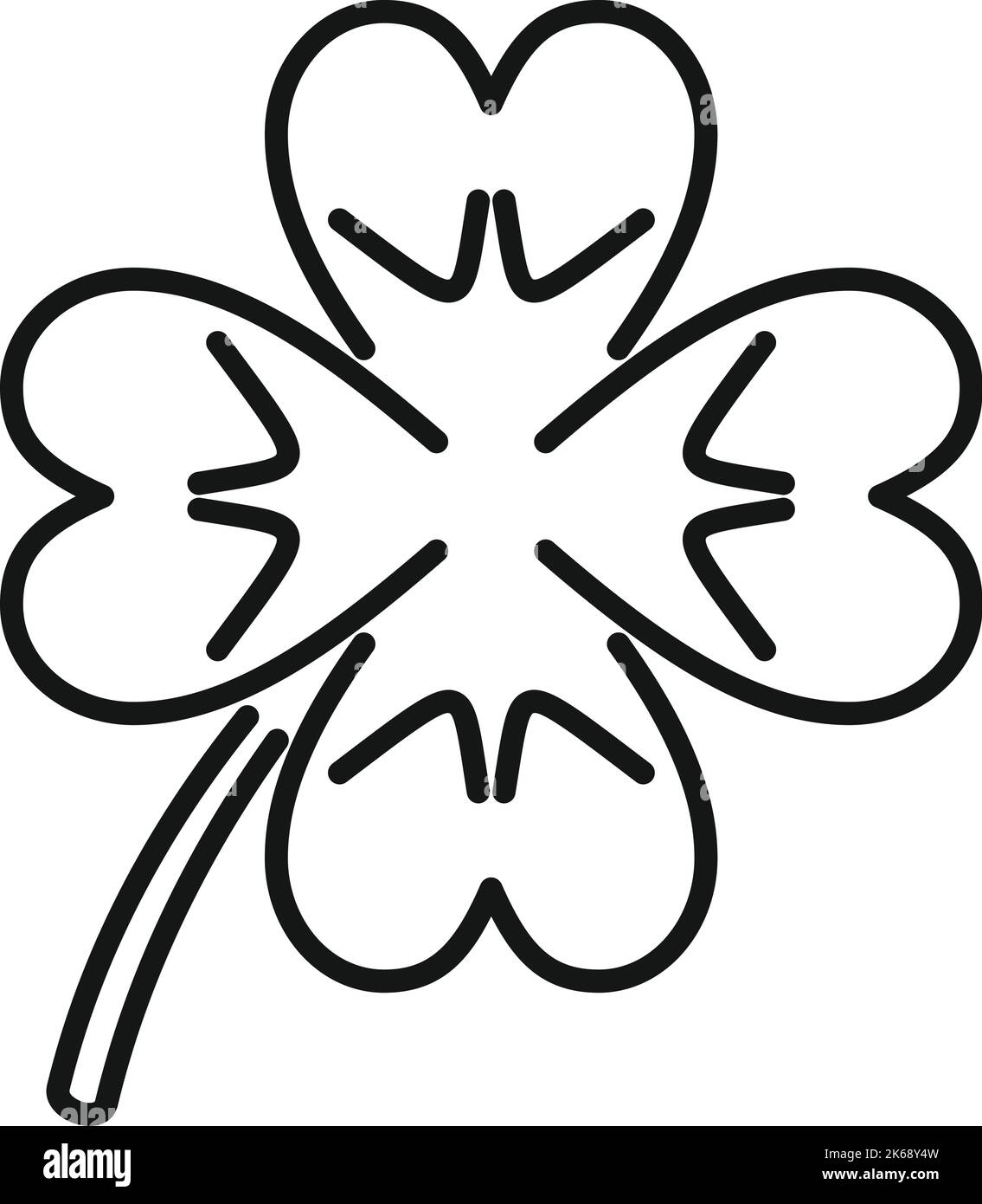 Good luck card vector art Black and White Stock Photos & Images - Alamy