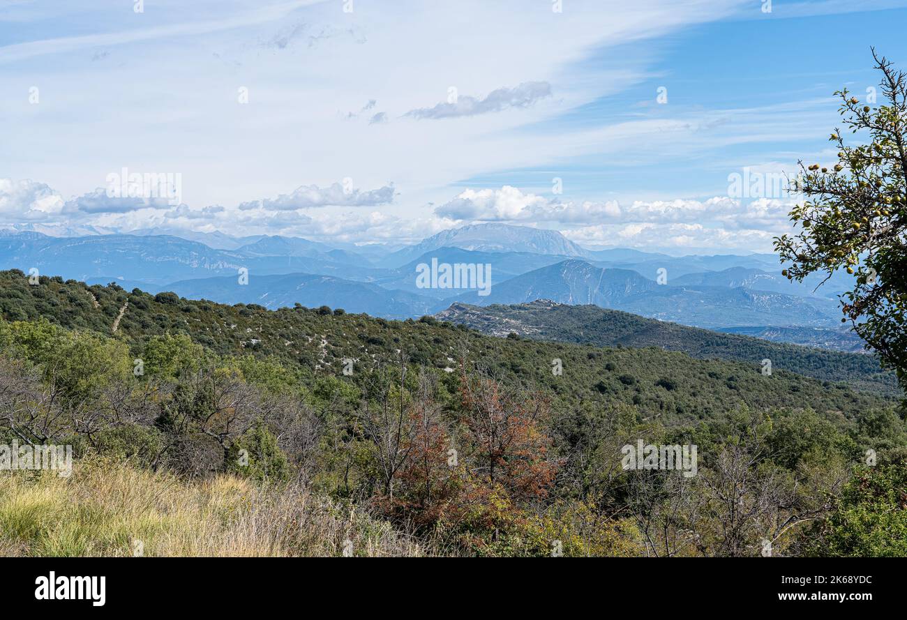 magnificent view over the Parque natural de la Sierra y los Cañones de ...