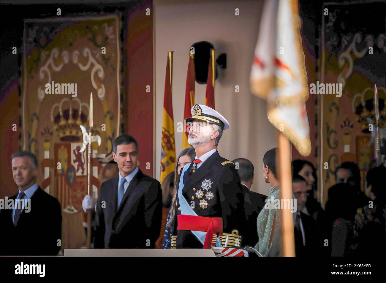 Madrid, Spain. 12th Oct, 2022. King Felipe de VI of Spain seen on stage ...
