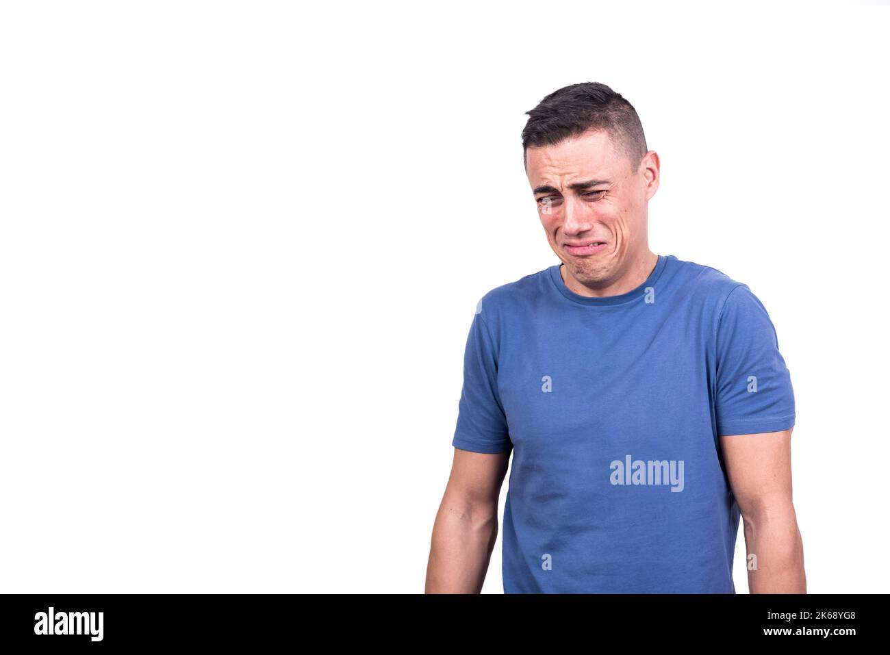 Frustration desperate man anguish suffering hi-res stock photography ...