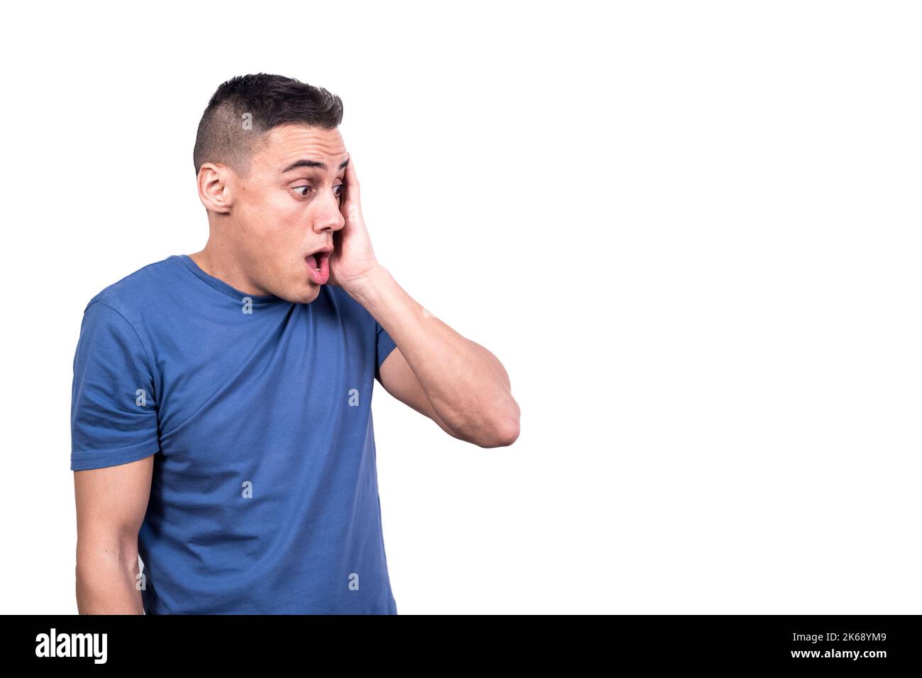 Look puzzled man not phone Cut Out Stock Images & Pictures - Alamy