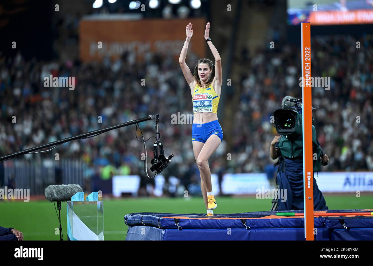 Yaroslava Mahuchikh participating in the High Jump of the European ...