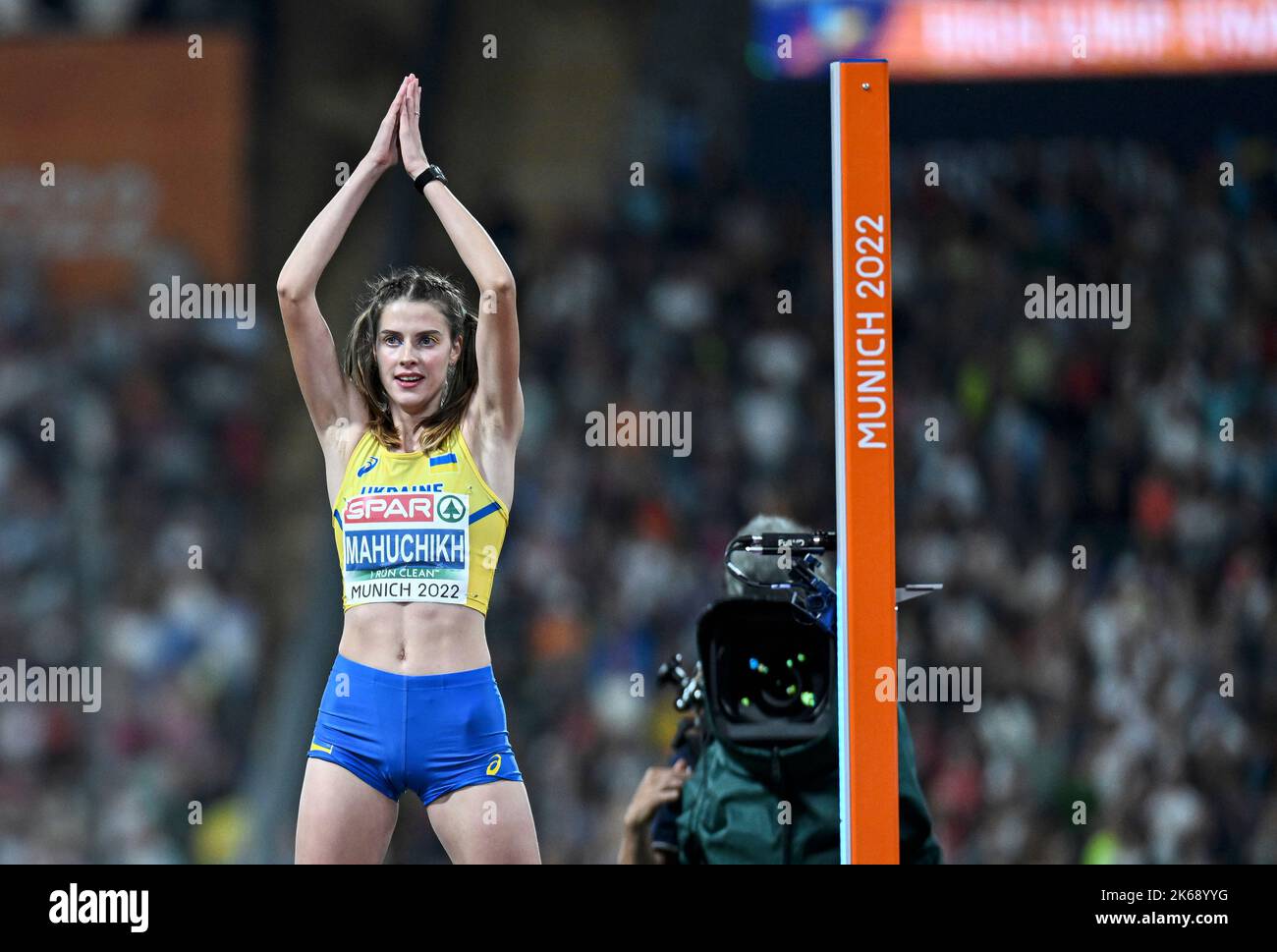 Yaroslava Mahuchikh participating in the High Jump of the European ...