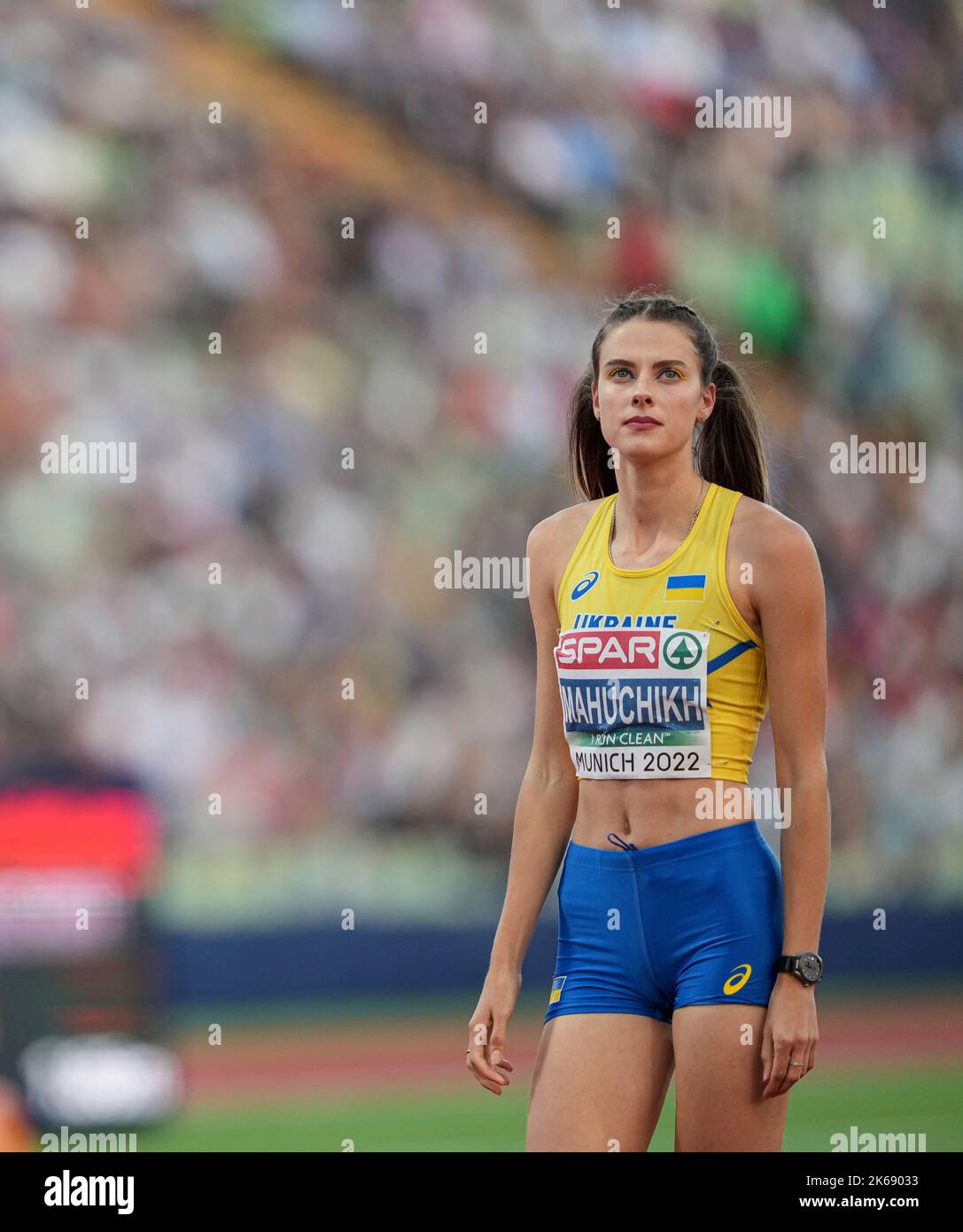 Yaroslava Mahuchikh participating in the High Jump of the European ...
