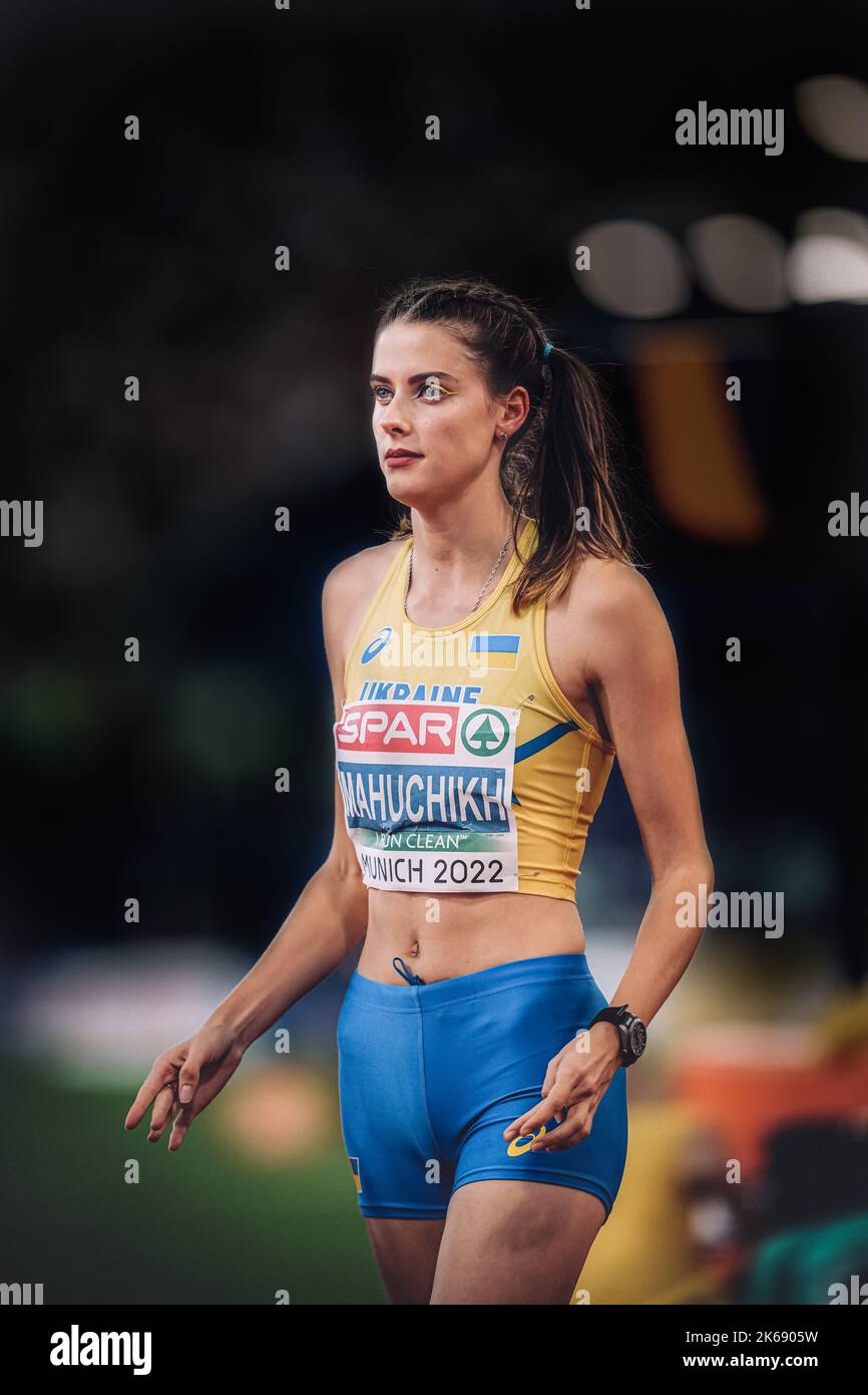 Yaroslava Mahuchikh participating in the High Jump of the European ...