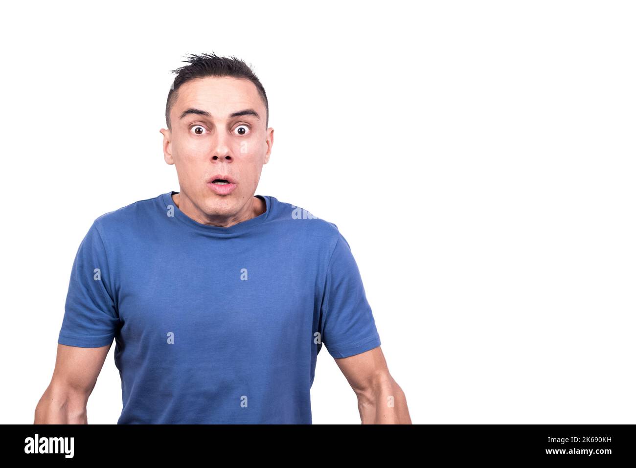 Shocked facial expression man Cut Out Stock Images & Pictures - Alamy