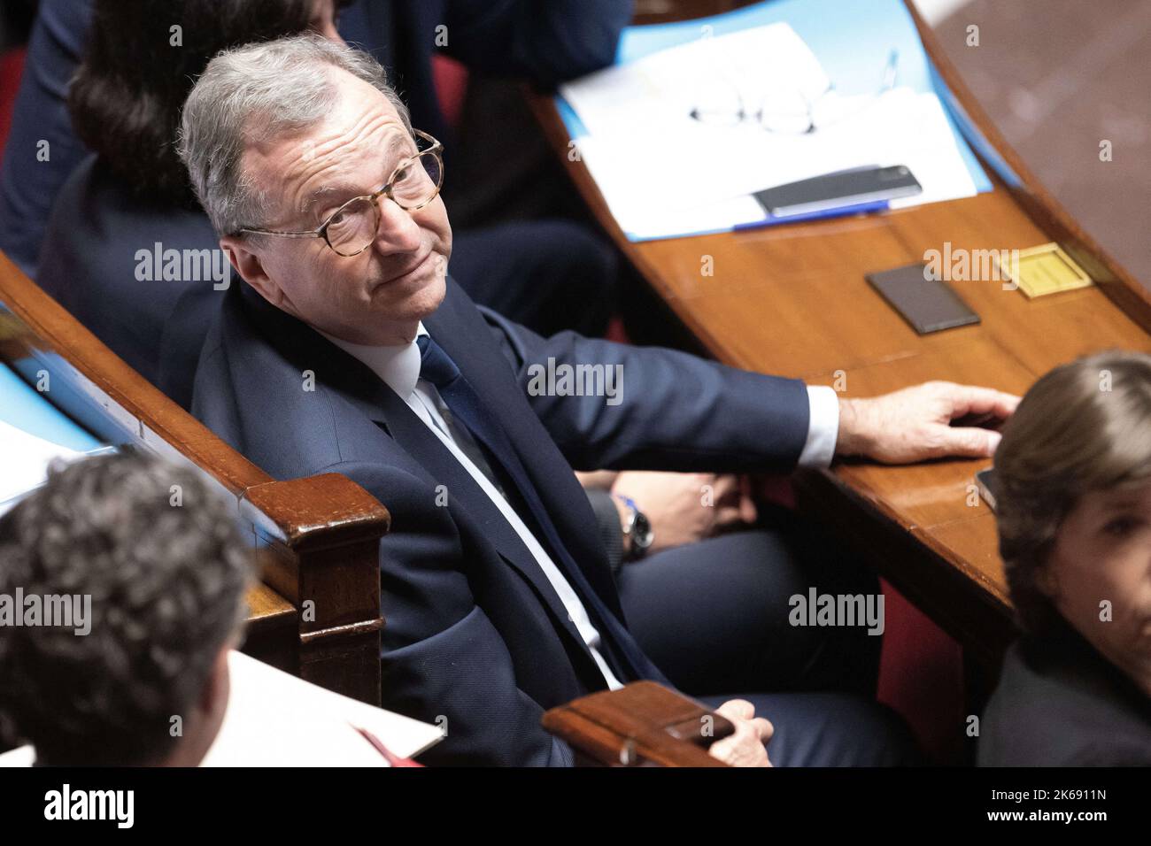 Deputy Vincent Bru attends a session of Questions to the Government at ...