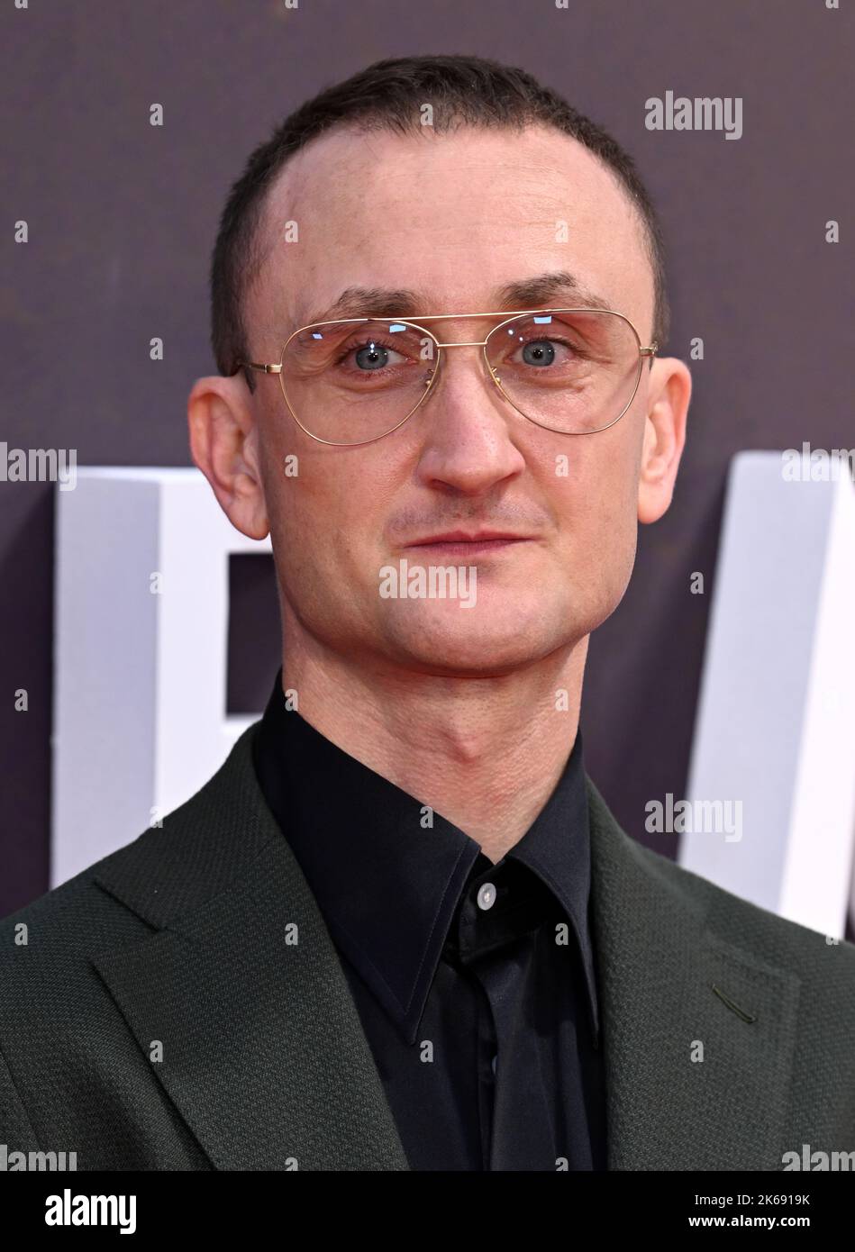 October 12th, 2022. London, UK. Tom Brooke arriving at the BFI London ...