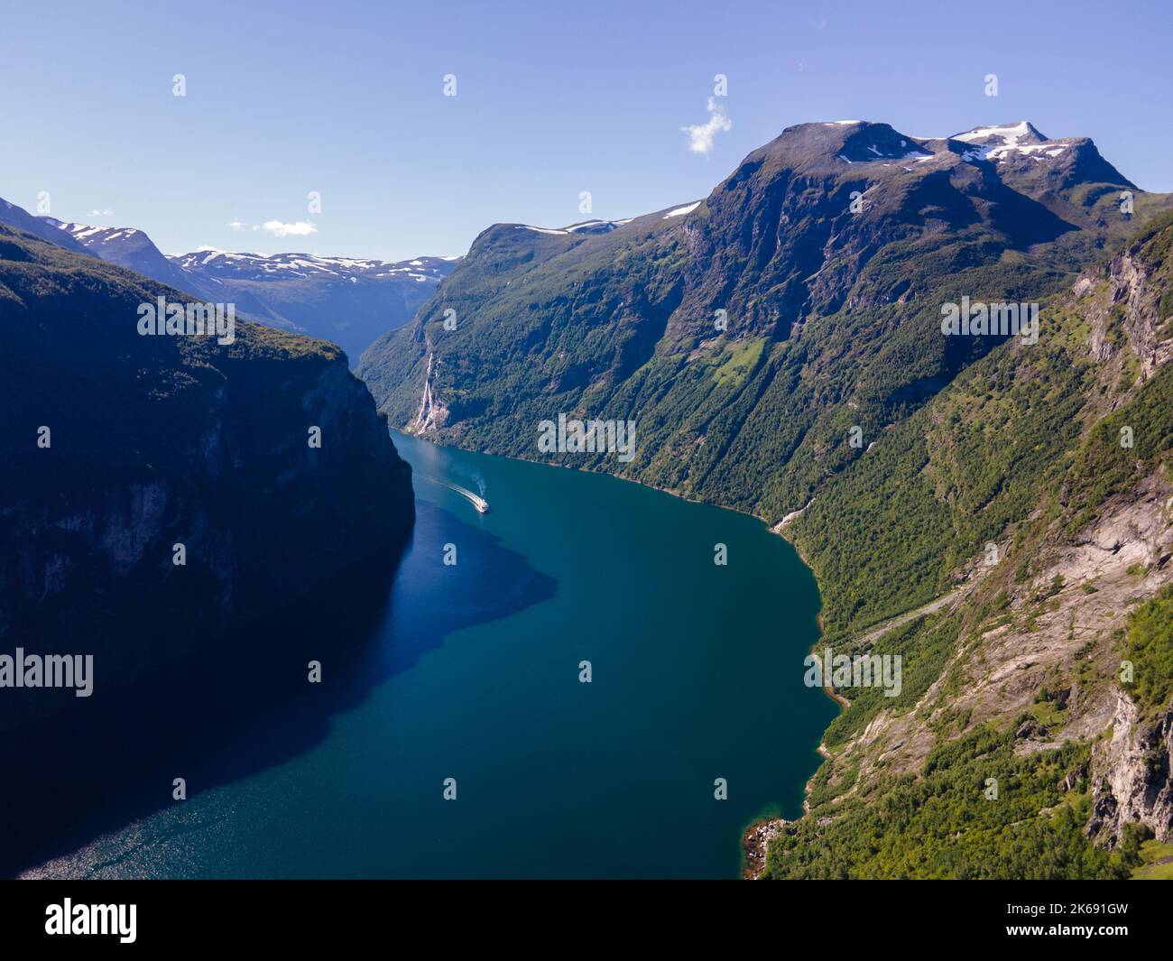 Norway - The Geiranger Fjord is a fjord in the Sunnmøre region of Møre ...