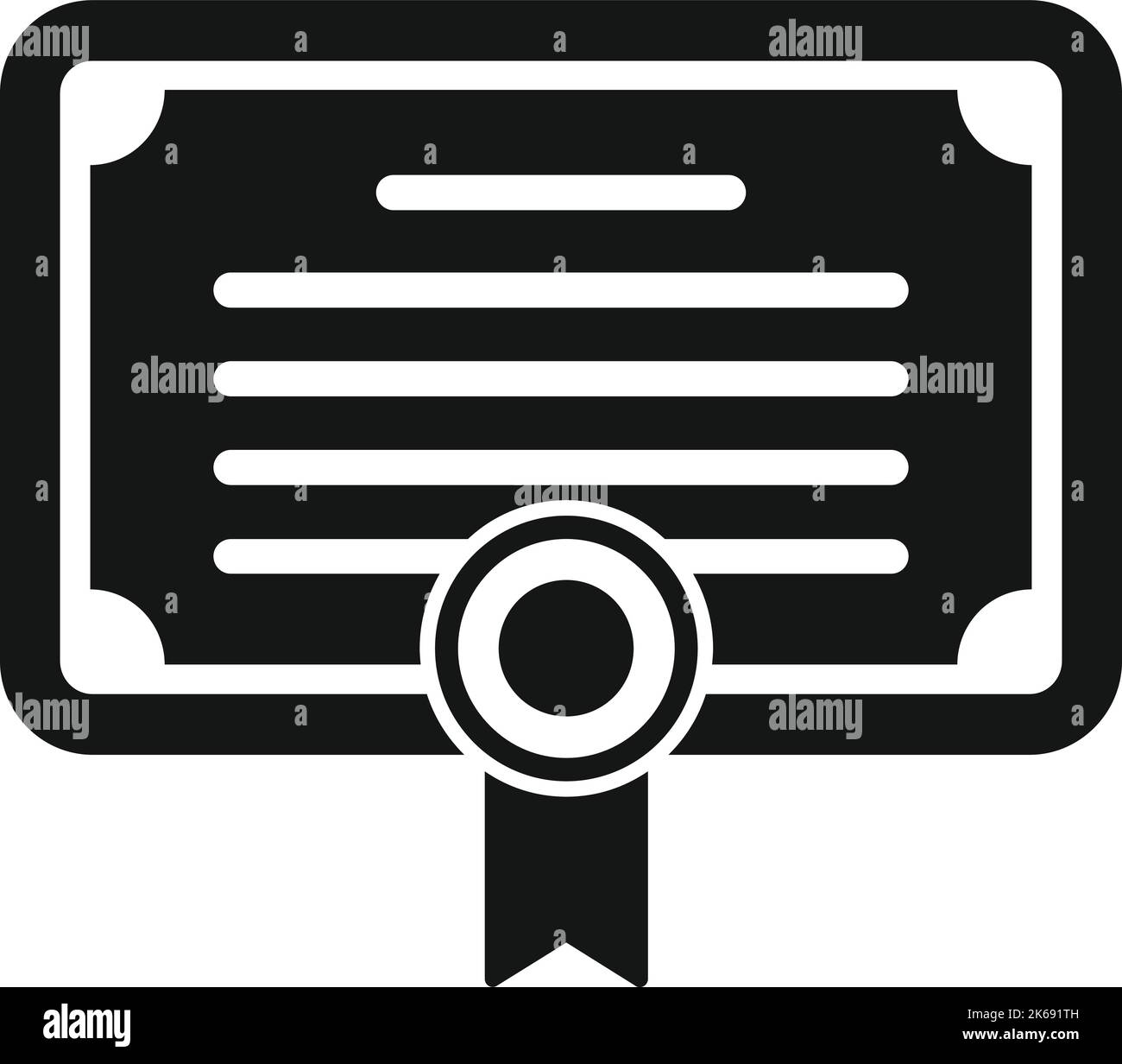 Career skill diploma icon simple vector. Education study. College award ...