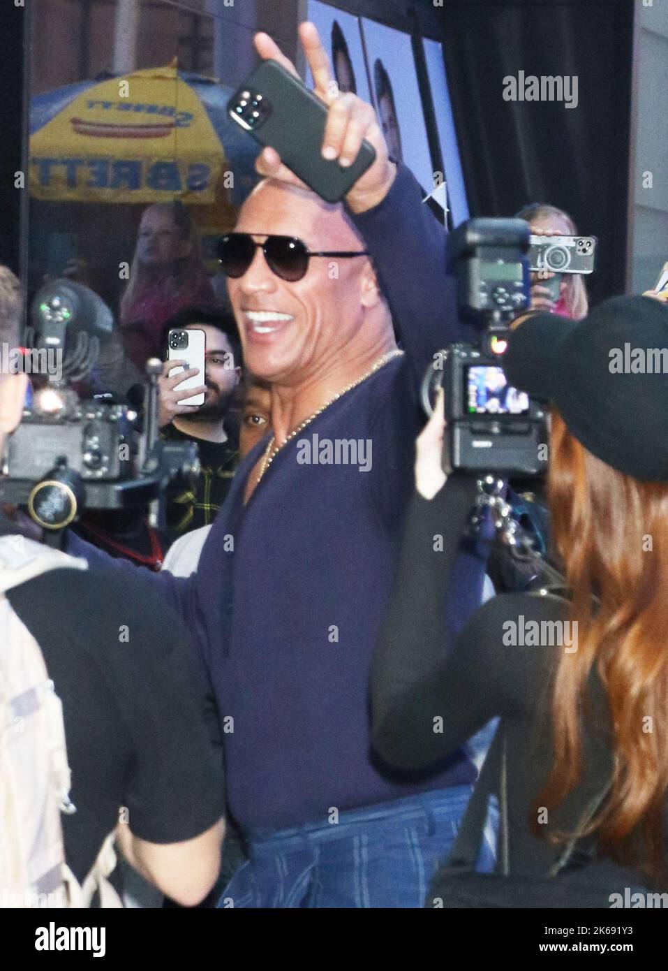 Dwayne Johnson Promotes ‘Black Adam` At Good Morning America -PICTURED ...