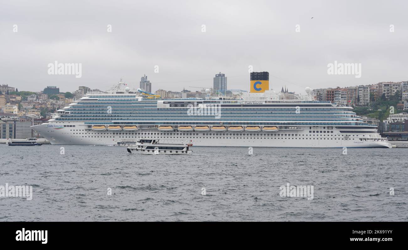 ISTANBUL, TURKEY - APRIL 30, 2022: Costa Venezia Cruise Ship in ...