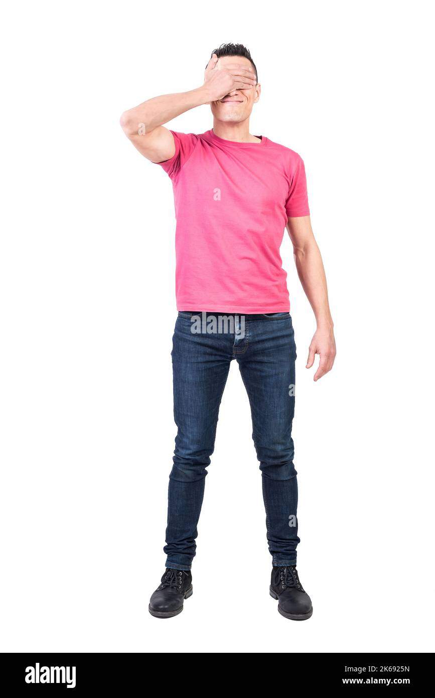 Hand cover eyes Cut Out Stock Images & Pictures - Alamy