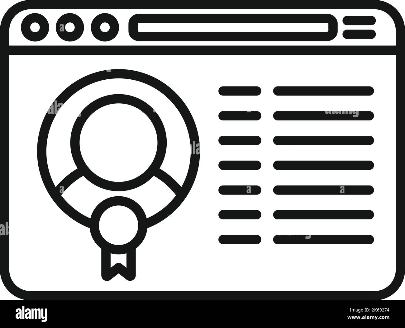 Online education icon outline vector. Study hat. Training master Stock ...