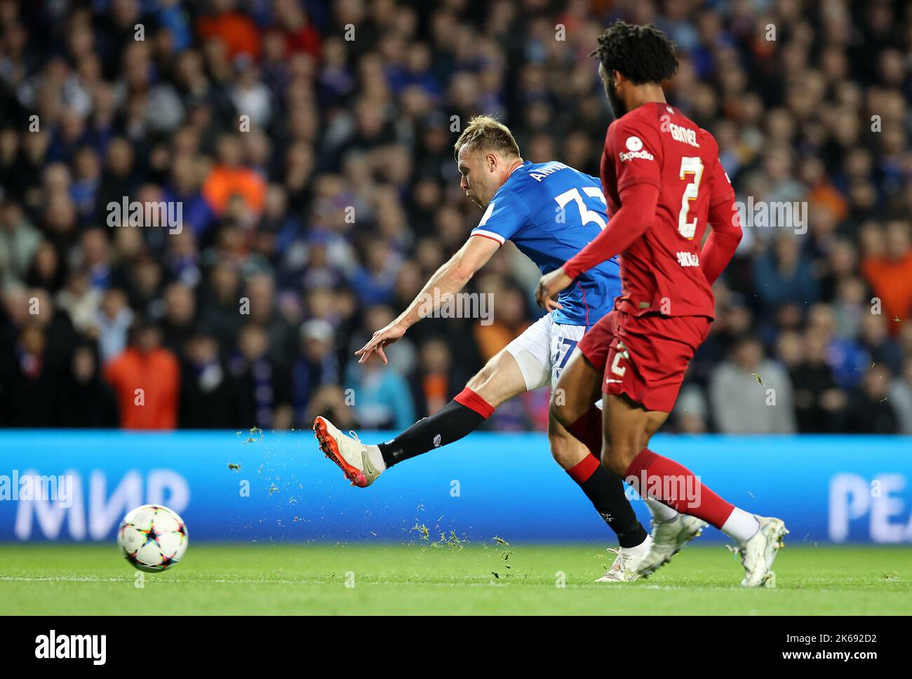 Rangers’ Scott Arfield scores their side's first goal of the game ...