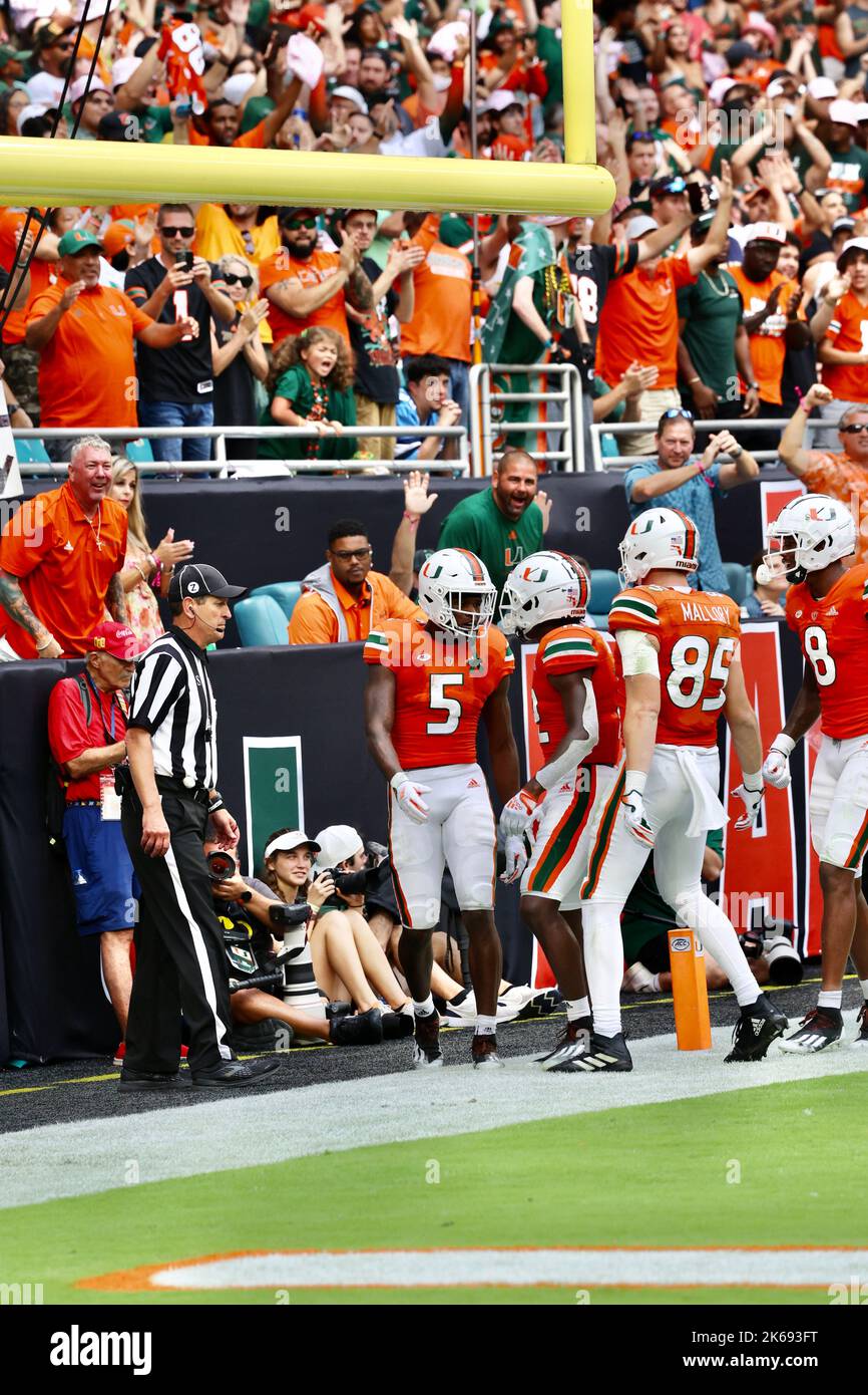 8 at hard rock stadium on october 8 hi-res stock photography and images ...