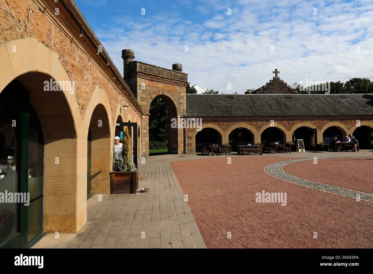 The Courtyard at Culzean Castle & Country Park, Maybole, Carrick, Ayr ...