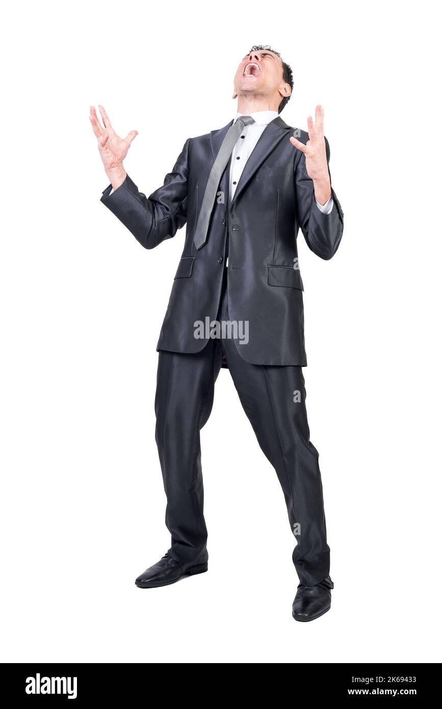 Angry guy shouting Cut Out Stock Images & Pictures - Alamy