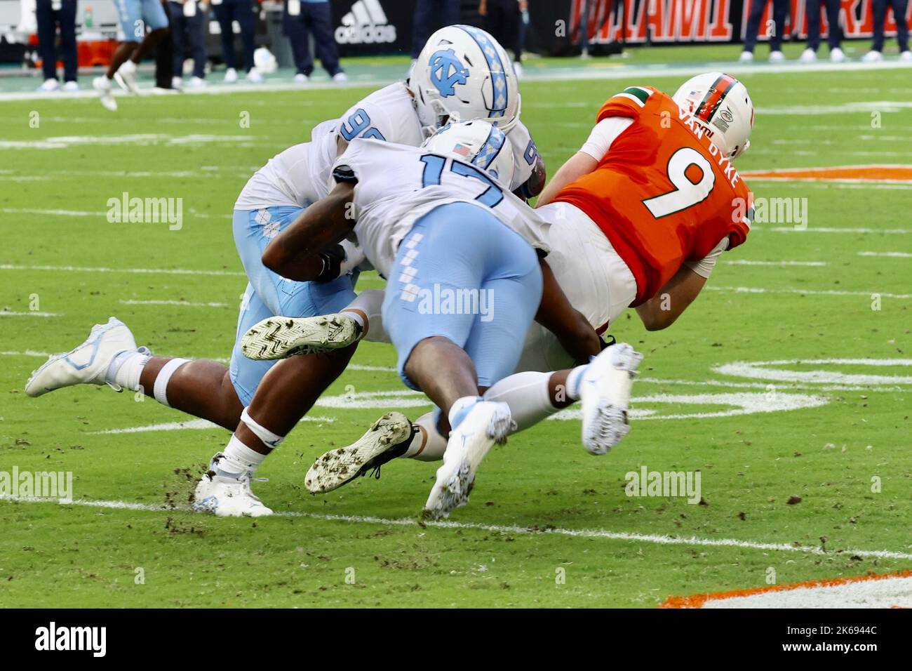 Miami Gardens, United States. 08th Oct, 2022. North Carolina Tar Heels ...