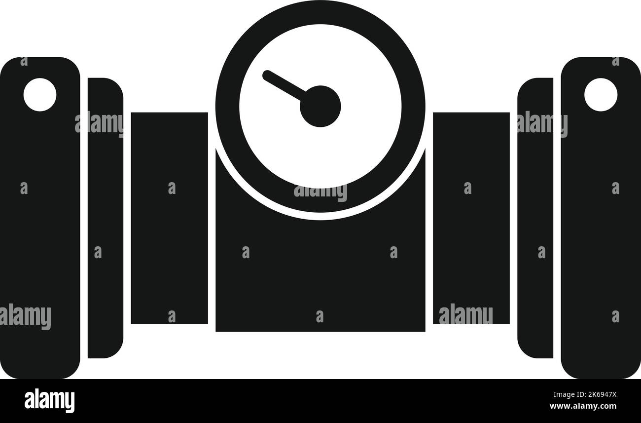 Pipe dash icon simple vector. Steel drain. Oil pressure Stock Vector ...