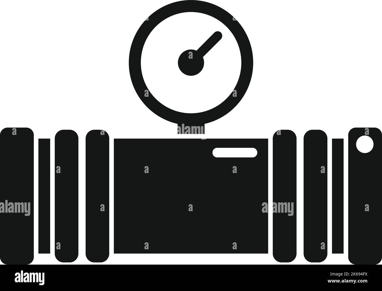 Water control icon simple vector. Metal pipe. Steel system Stock Vector ...