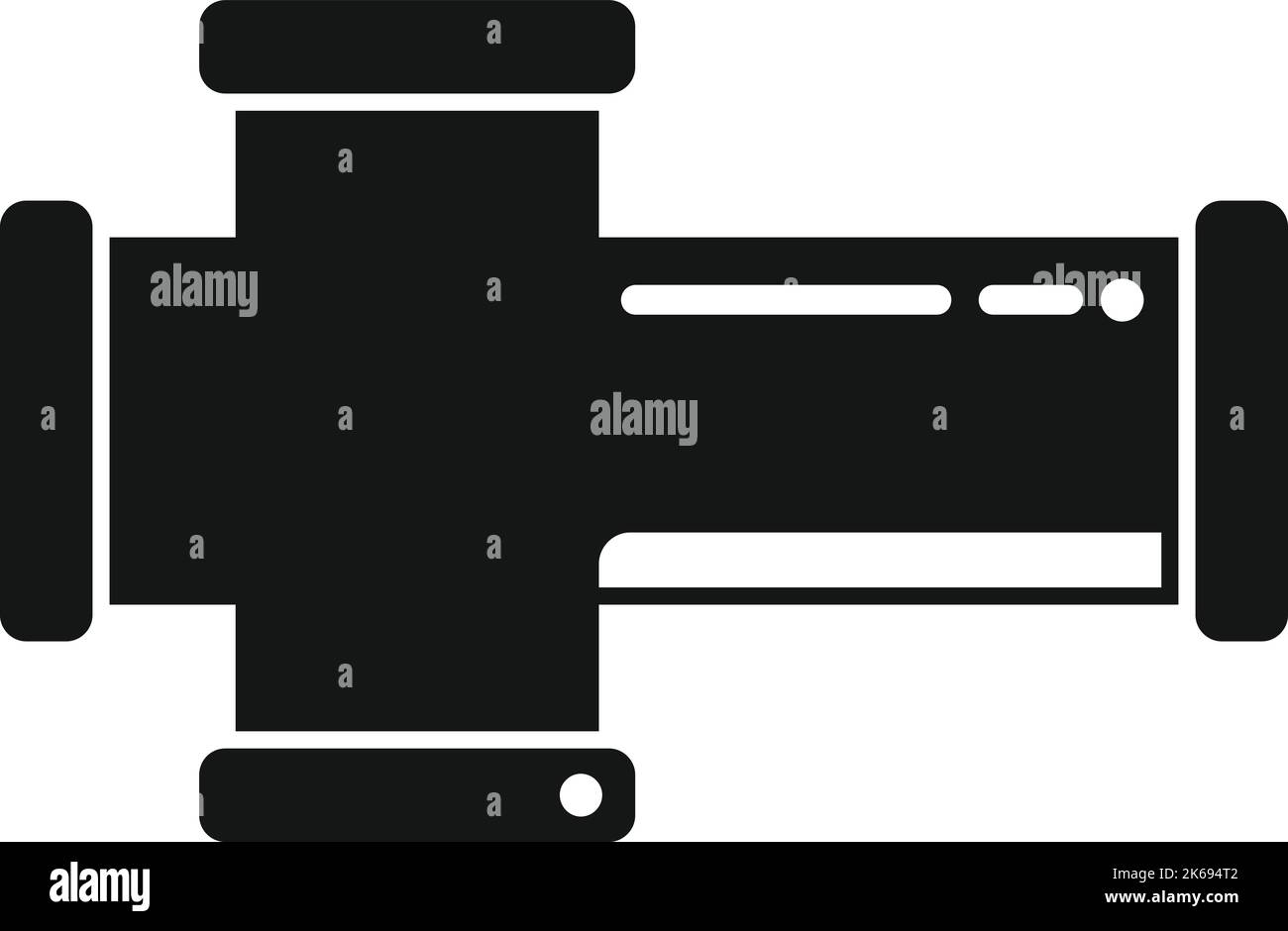 Engineering pipe icon simple vector. Water plumbing. Drain system Stock ...