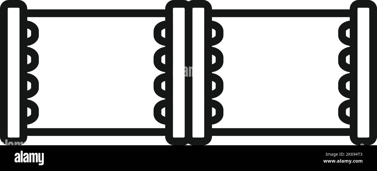 Pipe icon outline vector. Plumbing pipeline. Metal tube Stock Vector ...