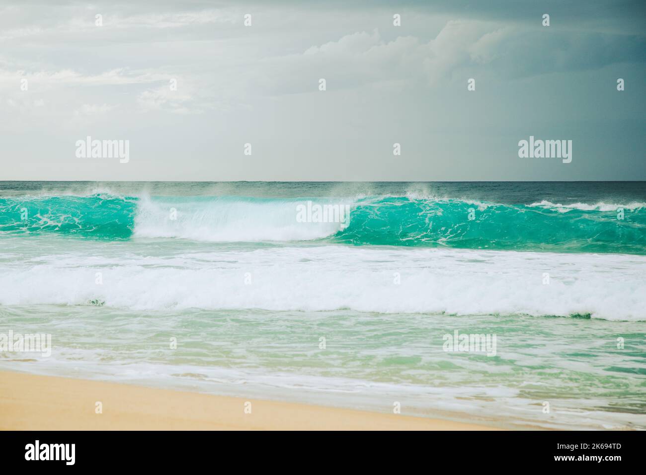 Serene turquoise ocean waves in hi-res stock photography and images - Alamy