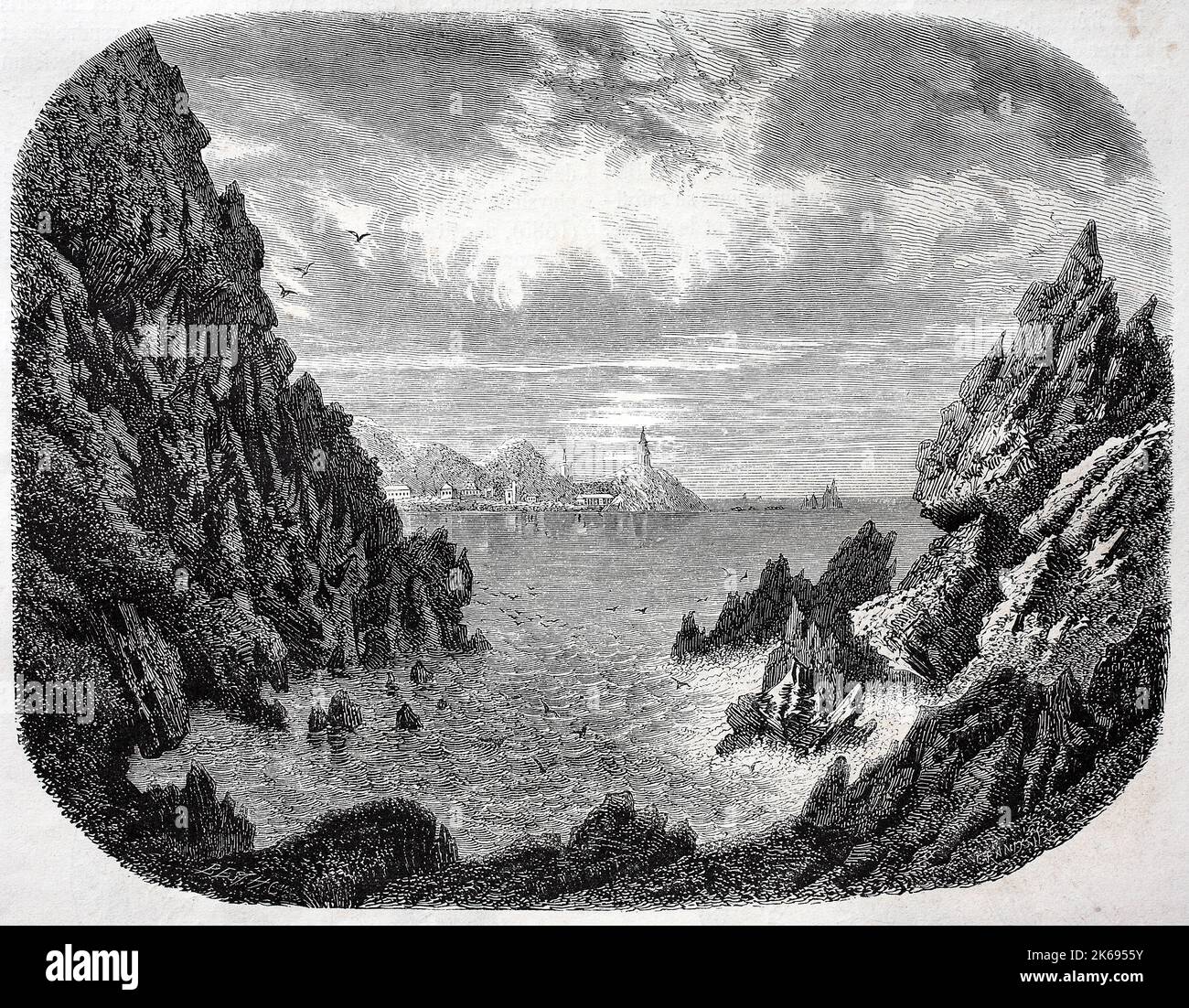 Digital improved reproduction, Kutchuk lampat in peninsula Crimea ...