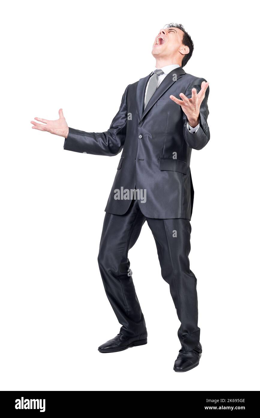 Angry guy shouting Cut Out Stock Images & Pictures - Alamy