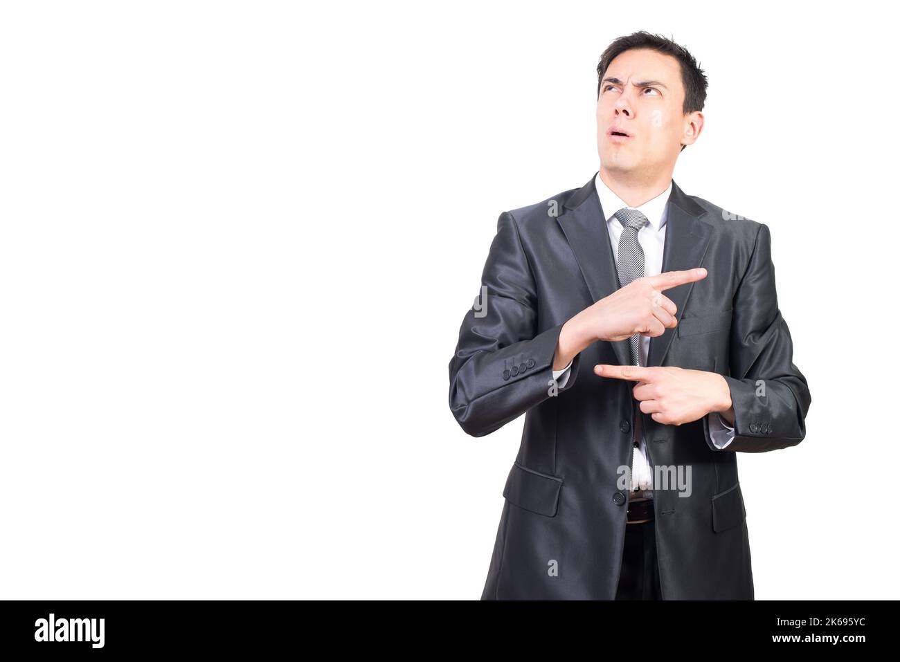 Embarrassed man Cut Out Stock Images & Pictures - Alamy