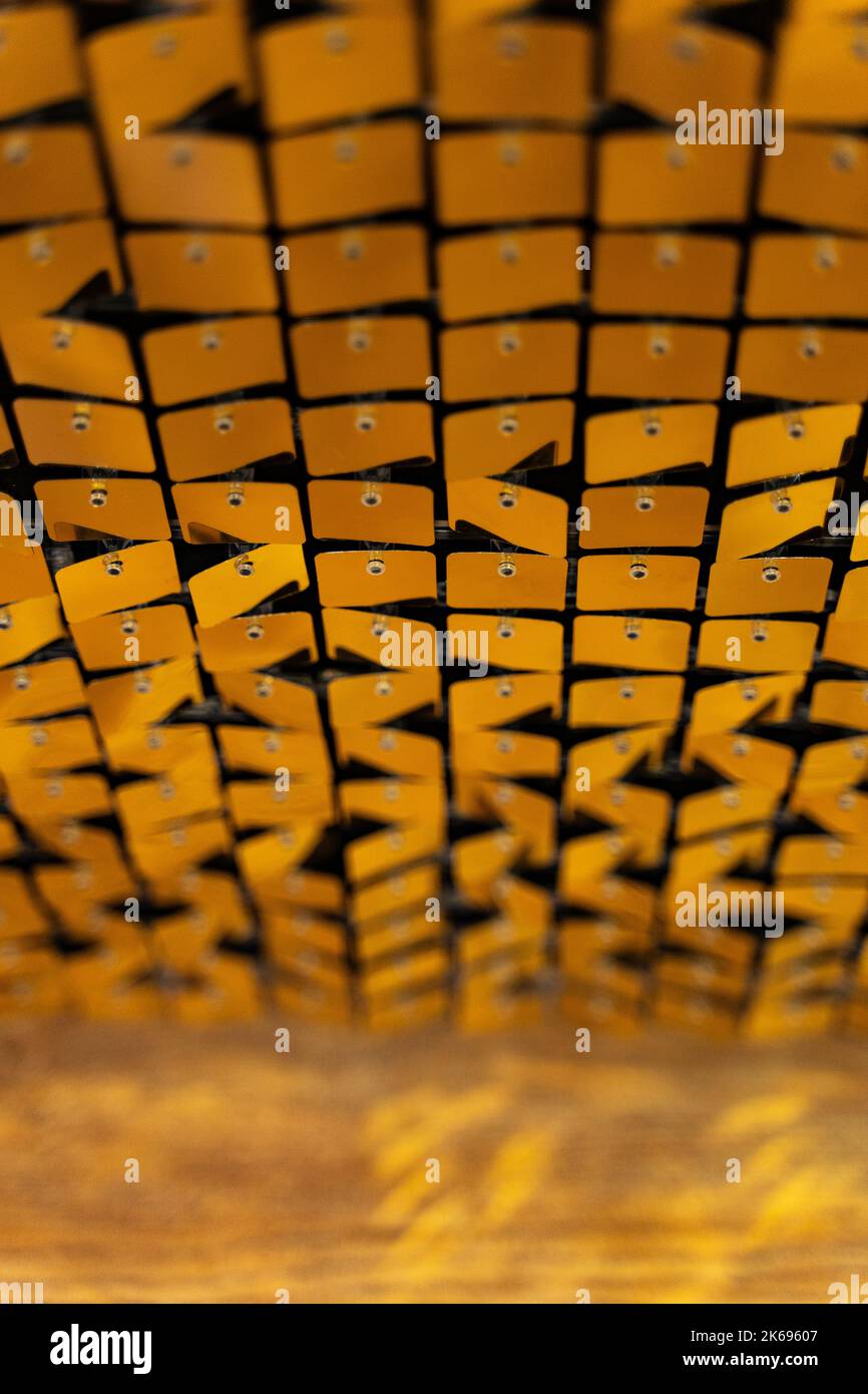 Golden Sequin wall with light reflection for luxury interior wall ...