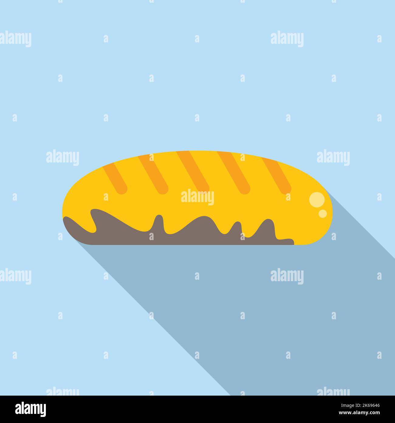 Waste bread icon flat vector. Trash food. Ecology reuse Stock Vector ...