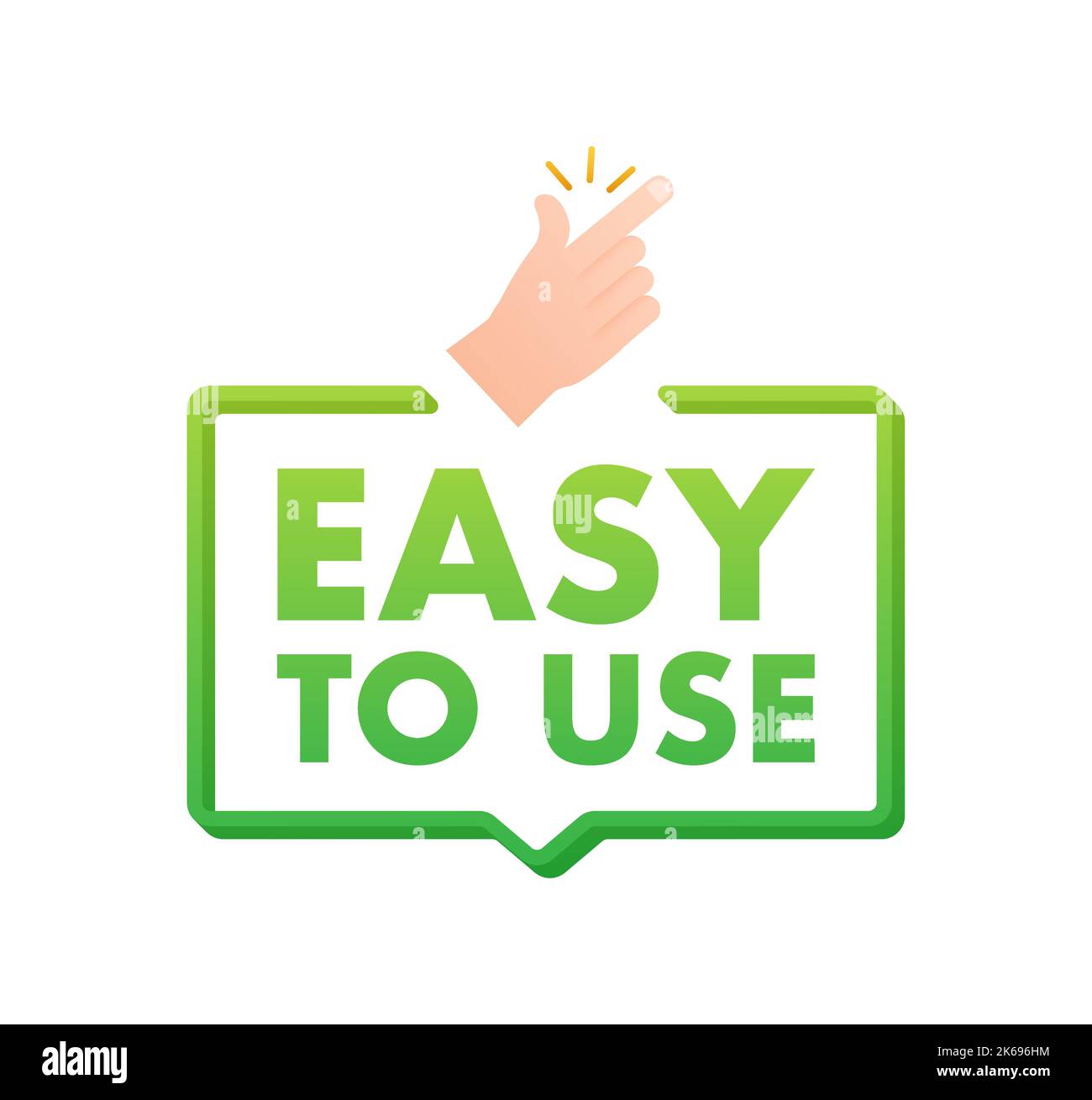 Easy to use Badge, icon, stamp, logo. Vector stock illustration Stock ...