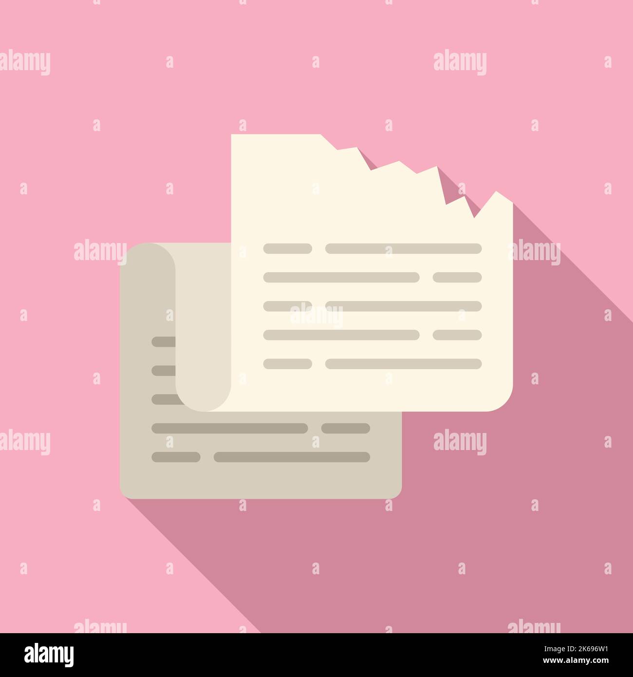 Paper waste icon flat vector. Organic garbage. Plastic ecology Stock ...