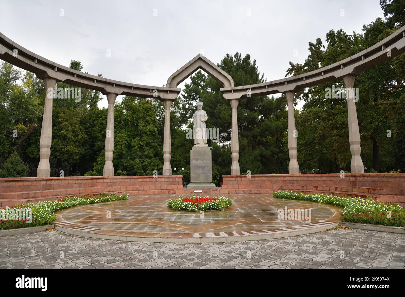 Bishkek, Kyrgyzstan - Sept 11, 2022: Monument to Kurmanjan Datka or ...