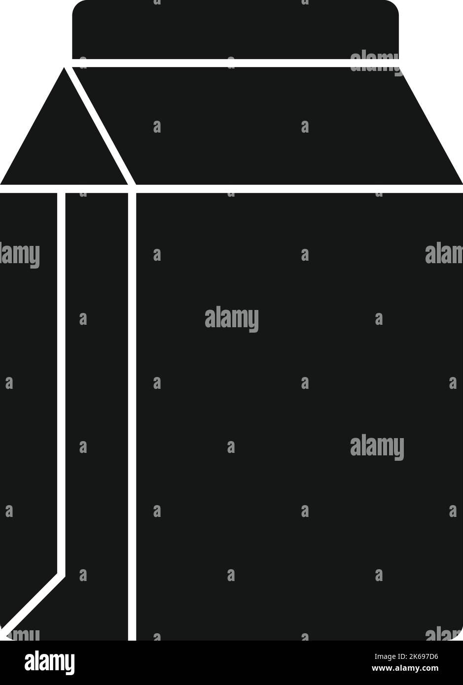 Paper pack waste icon simple vector. Trash recycle. Reuse container ...