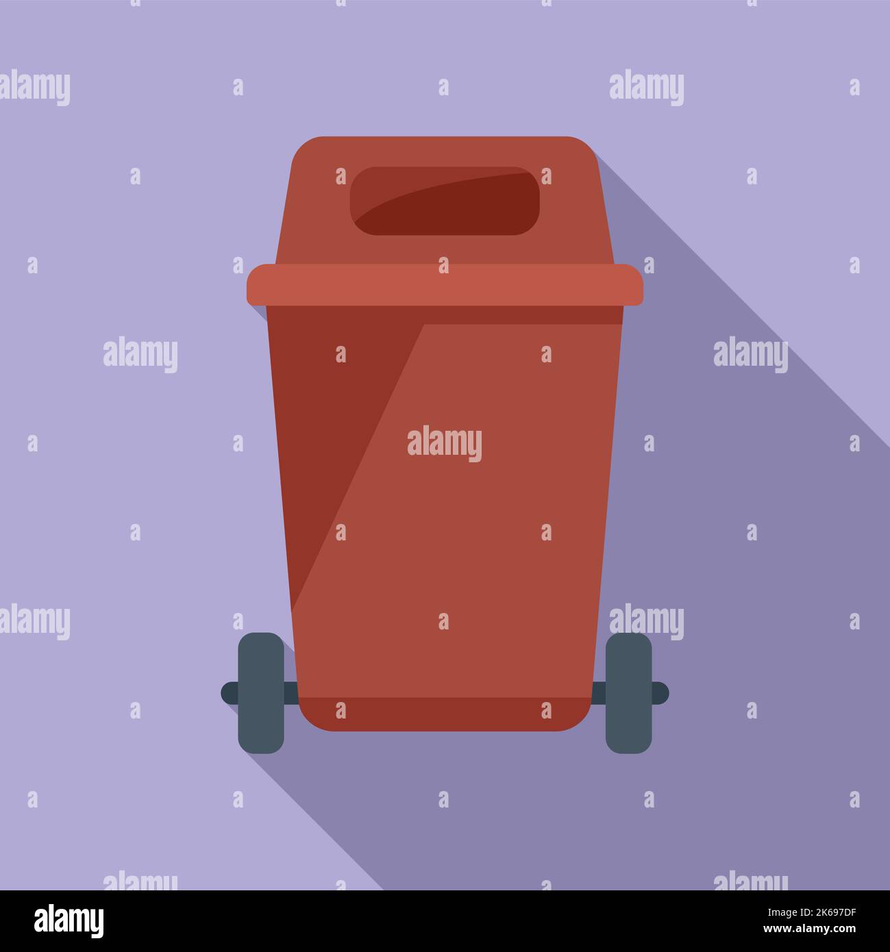 Street trash cart icon flat vector. Garbage reduce. Dry plastic Stock Vector Image & Art - Alamy