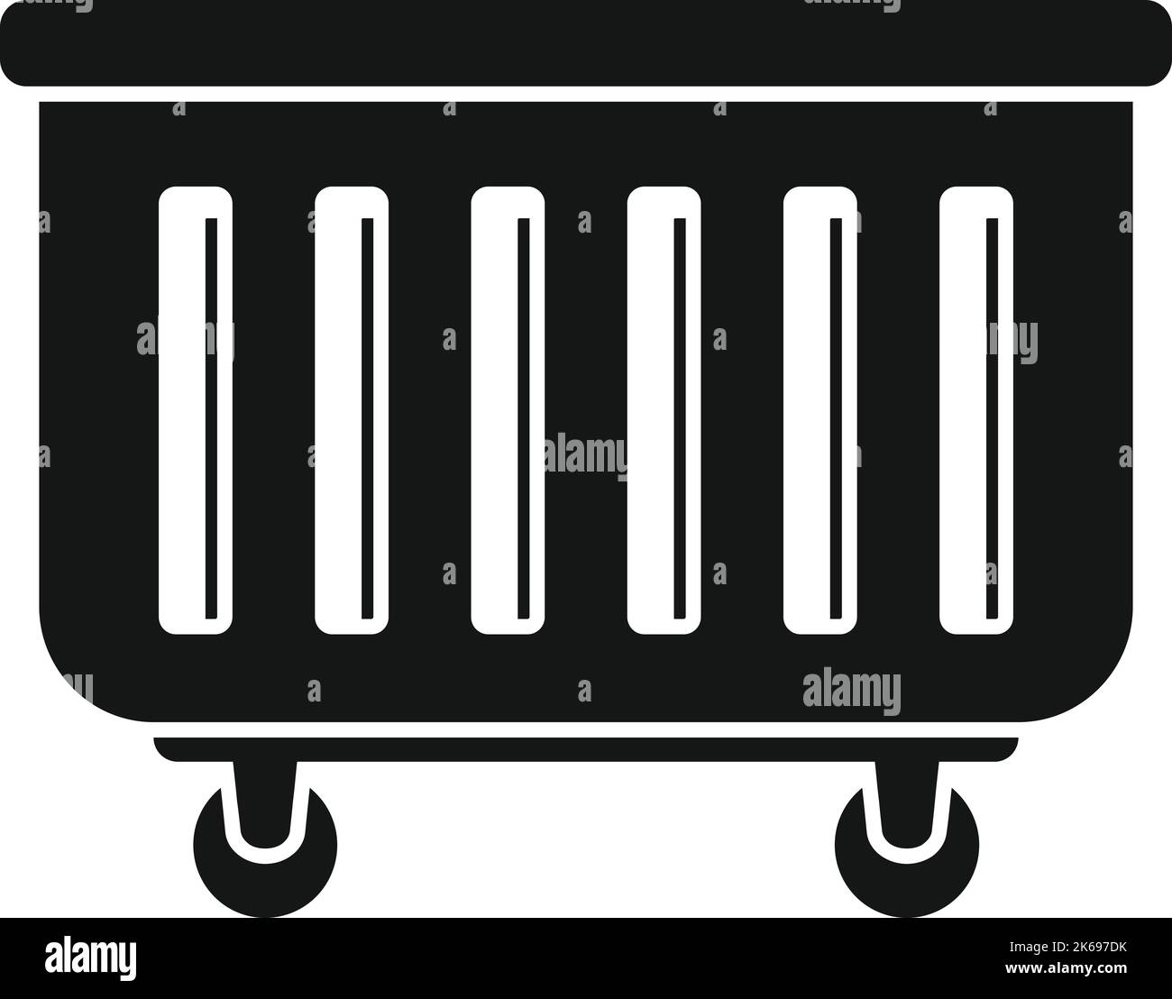 Waste cart icon simple vector. Food trash. Organic reduce Stock Vector ...